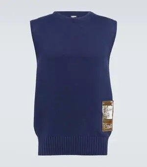 GR10K Embroidered Cotton Sweater Vest