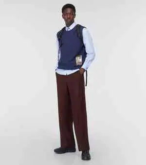 GR10K Embroidered Cotton Sweater Vest