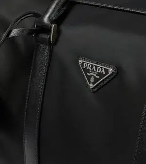 Prada Re-nylon And Saffiano Leather Duffle Bag