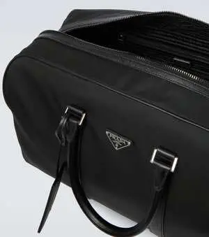 Prada Re-nylon And Saffiano Leather Duffle Bag