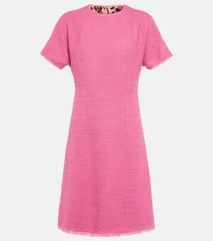 Dolce & Gabbana Wool-blend Mini Dress - Pink