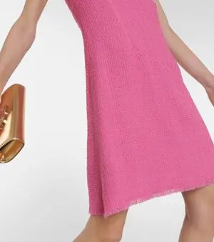 Dolce & Gabbana Wool-blend Mini Dress - Pink
