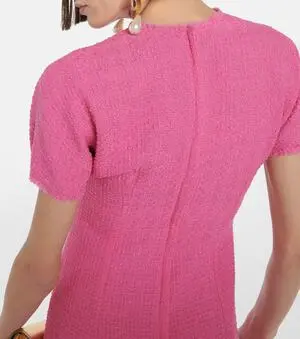Dolce & Gabbana Wool-blend Mini Dress - Pink