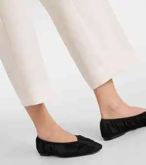 TOTEME High-rise Cropped Straight Pants