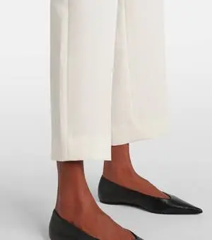 TOTEME High-rise Cropped Straight Pants