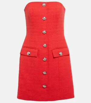 Veronica Beard Aster Cotton-blend Tweed Minidress