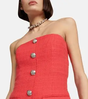 Veronica Beard Aster Cotton-blend Tweed Minidress