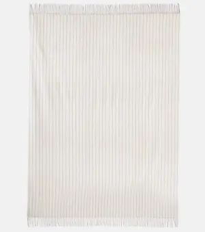 Loro Piana Pinstriped Cashmere Throw - Multicoloured