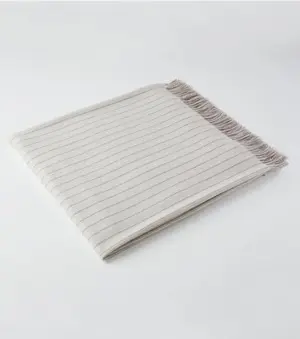 Loro Piana Pinstriped Cashmere Throw
