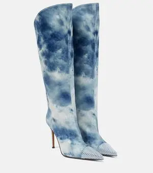 Alexandre Vauthier Tie-dye Knee-high Boots