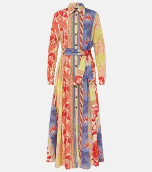 Etro Printed Cotton-blend Shirt Dress