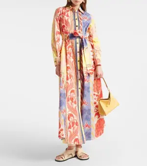 Etro Printed Cotton-blend Shirt Dress