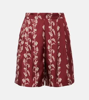 Asceno Carros Silk Twill Bermuda Shorts