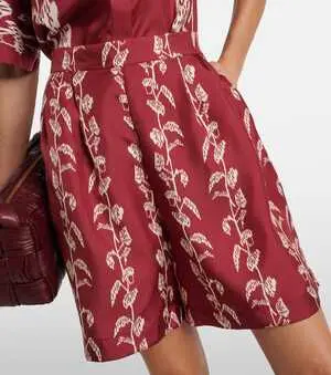 Asceno Carros Silk Twill Bermuda Shorts