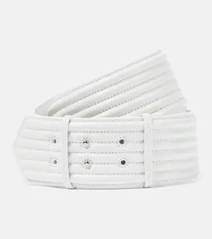 Alaïa Padded Leather Waist Belt - Black