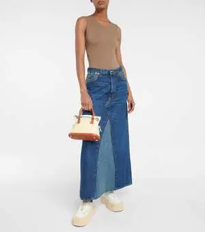 MAISON MARGIELA 5ac Mini Raffia Tote