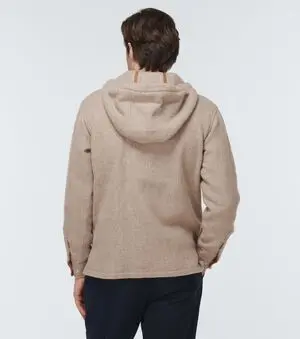 Giorgio Armani Hooded Virgin Wool Blouson