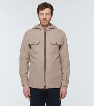 Giorgio Armani Hooded Virgin Wool Blouson