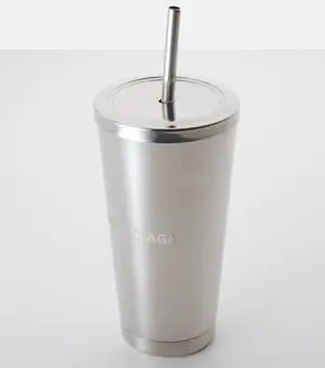 Balenciaga Logo Stainless Steel Travel Cup