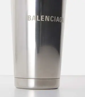 Balenciaga Logo Stainless Steel Travel Cup