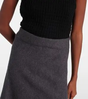 JIL SANDER Wool Midi Skirt