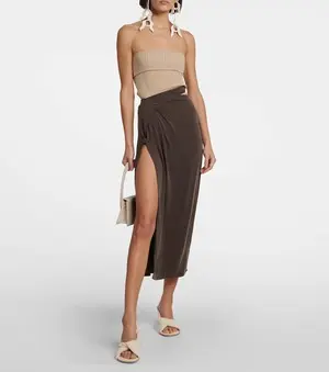 Jacquemus La Jupe Espelho Midi Skirt