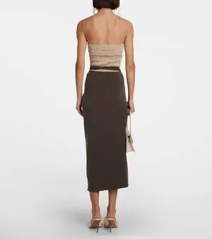 Jacquemus La Jupe Espelho Midi Skirt