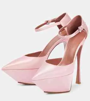 Amina Muaddi Angelica Platform Pumps
