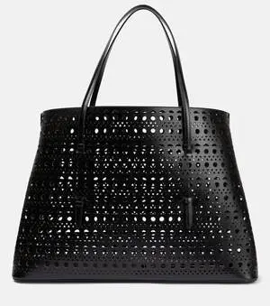 Alaïa Mina 50 Large Leather Tote Bag