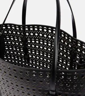 Alaïa Mina 50 Large Leather Tote Bag