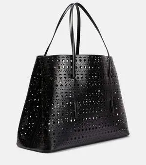 Alaïa Mina 50 Large Leather Tote Bag
