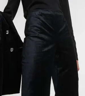 Veronica Beard Honolulu Velvet Slim Pants