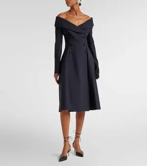 Dorothee Schumacher Off-the-shoulder Midi Dress