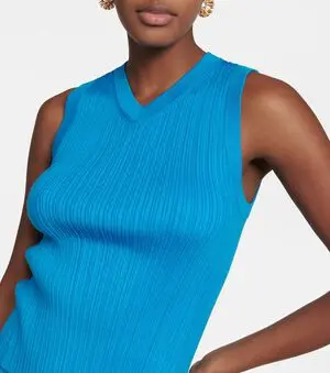 Co V-neck Silk Blend Tank Top