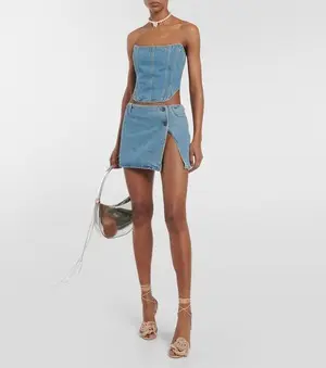 Magda Butrym Low-rise Denim Miniskirt