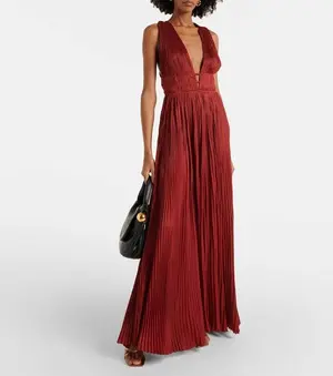 Ulla Johnson Veda Gathered Gown - Brown