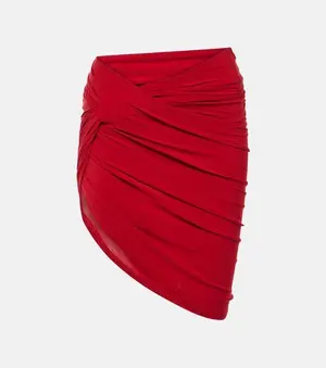 Jacquemus La Mini Jupe Drapeado Miniskirt