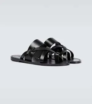 Saint Laurent Culver Leather Sandals