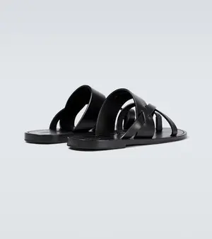 Saint Laurent Culver Leather Sandals