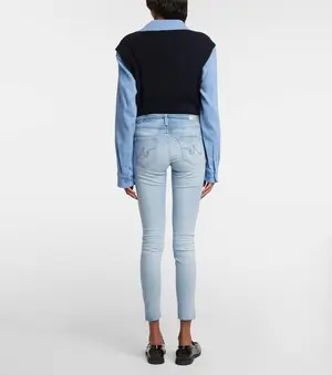 Ag Split Cuff Skinny Jeans