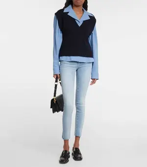 Ag Split Cuff Skinny Jeans