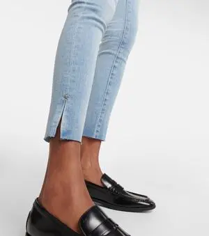 Ag Split Cuff Skinny Jeans