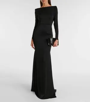 Alex Perry Satin Crepe Corset Gown