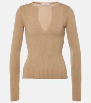 Max Mara Silk And Cashmere Sweater - Beige