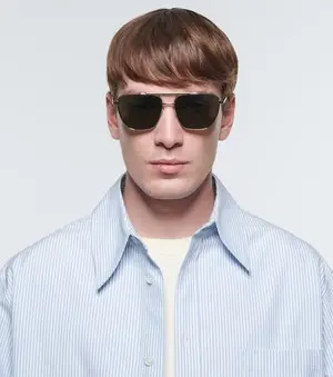 Bottega Veneta Metal-frame Sunglasses