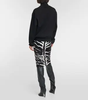 Alaïa Wool-blend Turtleneck Sweater