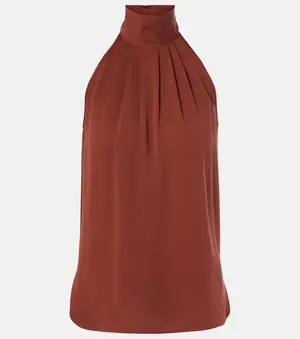 Max Mara Memore Halterneck Silk Top