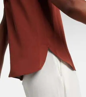 Max Mara Memore Halterneck Silk Top