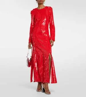 GANNI Sequined Maxi Dress