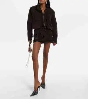 Magda Butrym Suede Leather Jacket
